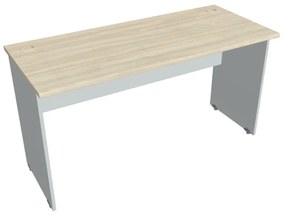 Stůl pracovní rovný 140 cm - Hobis Gate GE 1400 Dekor stolové desky: akát, Dekor lamino podnože: šedá