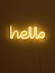 Sinsay - LED neonová lampa ve tvaru nápisu hello - bílá