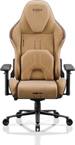 Herní látková židle hnědá, Normal Size: Diablo X.One Prime Camel Brown