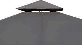 Polyratanový altán 3x3m tmavě šedý