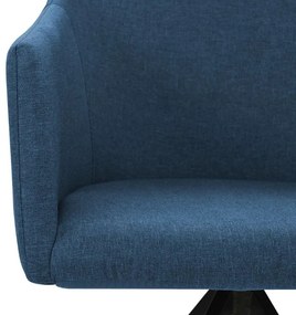 Petromila Otočné jídelní židle 2 ks modré textil