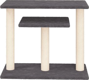 Škrabadlo pro kočky s plošinami tmavě šedé 62,5 cm 172048