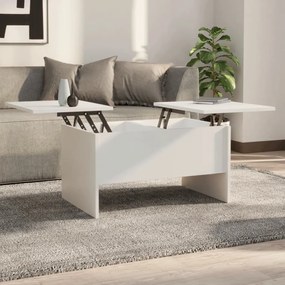 Konferenční stolek bílý 80 x 50 x 42,5 cm kompozitní dřevo