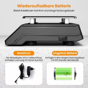 Costway 40 kg Digitální obchodní váhy Potravinové váhy s kalkulací ceny vyrobené