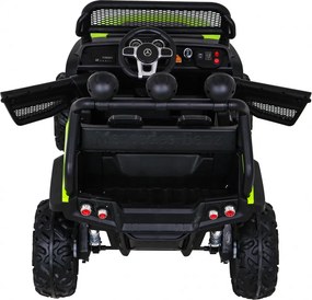 Ramiz Mercedes Benz Unimog elektrické autíčko pro děti zelené + pohon 4x4