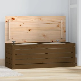 vidaXL Úložný box 89x36,5x33 cm masivní borové dřevo [823621] Barva: medová hnědá