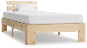 Rám postele masivní borové dřevo 100 x 200 cm,  283161