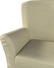 Potah na křeslo Tomelilla vysoké provedení, se záložkami barva béžová látka pletený vzor