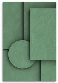 Gario Obraz na plátně Reliéf geometrických tvarů Rozměry: 40 x 60 cm