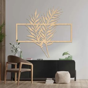 Dřevěná dekorace Tropické listy - Moderní botanický design | SENTOP HDF0303