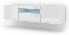 TV stolek/skříňka Aurora (bílý lesk) (LED). 1057688