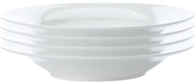 Maxwell Talíř na polévku Cashmere, set 4 kusů , bílá, 23 cm