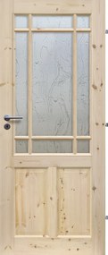 Interiérové dveře Radex LANDHAUS 6002/04-SF9 Šířka dveří: 60 cm, Otvírání dvěří: Levé