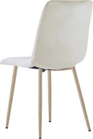 Béžová sametová židle LAVA CAMEL BEIGE