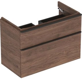 Geberit Smyle Square Koupelnová skříňka pod umyvadlo 88,4 cm, ořech hickory 500.354.JR.1