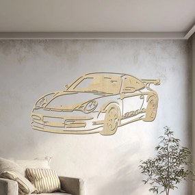 dřevo života Dřevěný obraz Porsche 911 GT3 RS Zvolte rozměr (cm): 60x29, Zvolte barvu dekoru: Javor