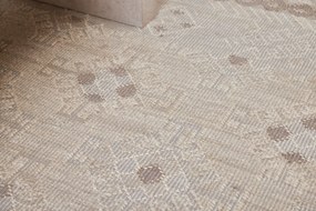 Diamond Carpets India, Ručně vázaný kusový koberec Anantara DESP P71 White Mix, 200x290, béžová, ložnice