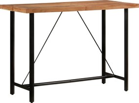 vidaXL Barový stůl 150 x 70 x 107 cm masivní akáciové dřevo a železo [356371]