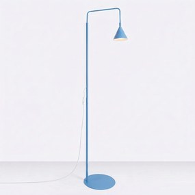 Sollux Lighting Stojací lampa NOX světle modrá