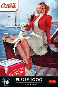 TREFL Puzzle Premium Plus Coca-Cola: Přestávka / 1000 dílků / 48 x 68,