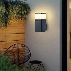 Brilagi - Venkovní nást. lampa se zás. SCHUKO PILLAR 1xG9/11W/230V IP44 antracit