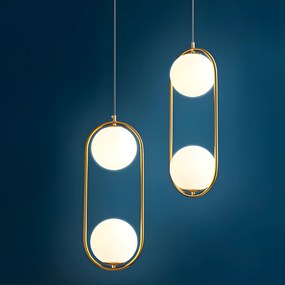 Toolight Závěsné stropní osvětlení G134-2CP zlaté