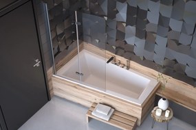 Besco Intima Slim asymetrická vana 150 x 85 cm levá akrylát bílá VANINTI15SLIML