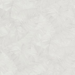 Bílá  vliesová tapeta s plastickými listy, TI2101, Time 2025, Grandeco