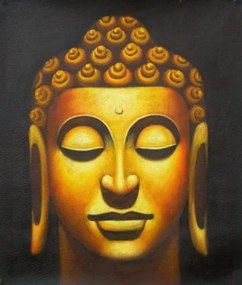 Hlava Buddhy - 120 x 90 cm