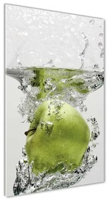 Wallmuralia Vertikální Fotoobraz na skle Jablka pod vodou 50x100