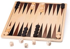 Bigjigs Toys Dřevěný backgammon