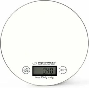 Esperanza EKS003W Mango kuchyňská váha bílá / max hmotnost 5 kg / indi