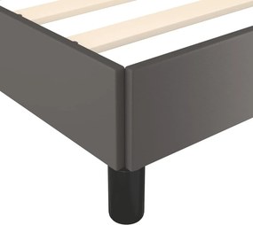 Rám postele bez matrace šedý 120x190 cm umělá kůže 3269623