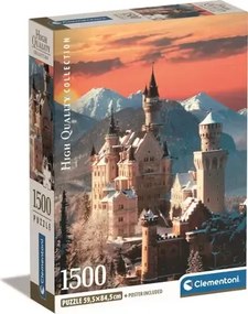 Clementoni PUZZLE Neuschwanstein / 1500 dílků / od 10 let