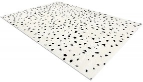 Dywany Łuszczów, Kusový koberec Mode 8508 cream/black, 80x150, bílá, chodba / předsíň