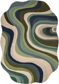 Zelený ručně tkaný vlněný koberec 200x290 cm Envy Wool – Flair Rugs