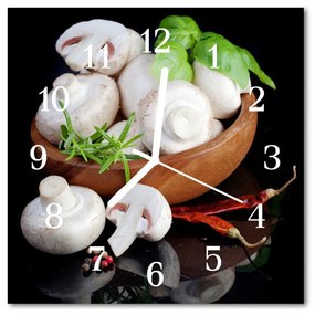 Skleněné hodiny čtvercové houby 30x30 cm