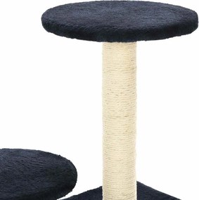 Škrabadlo pro kočky se sisalovými sloupky 60 cm tmavě modrá 170521