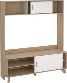 FALCO TV stěna Iker 718 jackson hickory/bílá