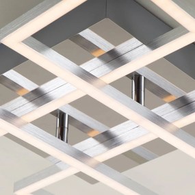 LED stropní světlo Frames, 4 čtverce, otočné