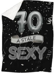 Deka Stále sexy – Černá (věk: 70, Podšití beránkem: ANO)