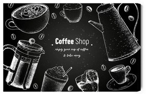 Obraz Kávové Konvice Nedostatek Nedostatek Přírodní plátno 100x70