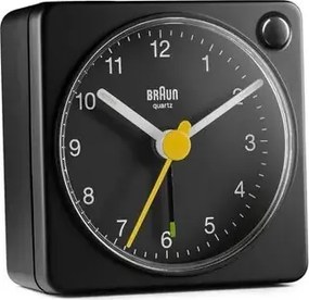 Braun BC02X černá / Klasický budík / 1x AA baterie