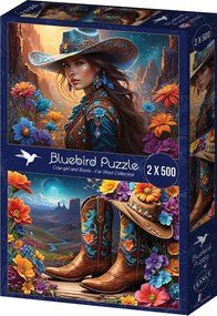 Bluebird puzzle farmářka a boty 2 × 500 dílků