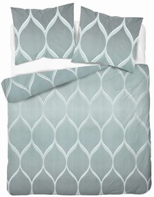 Detexpol Saténové ložní prádlo 220x200 mint geometric 5221 A Home Satén 41