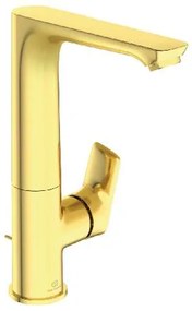 Ideal Standard Connect Air - Umyvadlová baterie Slim s otočným výtokem a výpustí, Brushed Gold A7020A2