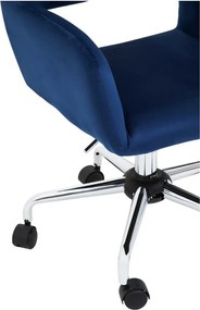 Modrá čalouněná kancelářská židle Brent – Premier Housewares