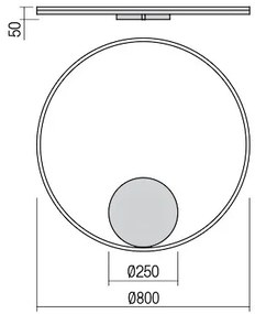Světla a lustry REDO GROUP Redo ORBIT designové stropní svítidlo 01-1706 LED 55W/3000K/bílá barva Stmívání: Triac