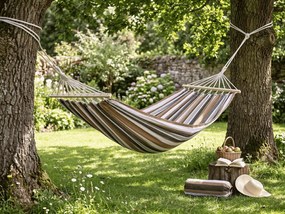 Houpací síť ZENVIO COMFORT 200x80 cm, hnědá + taška zdarma