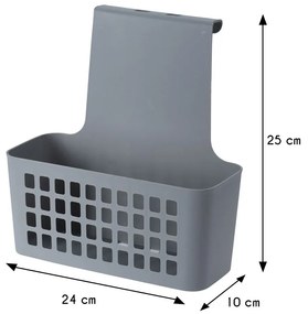 Závěsný košík šedý